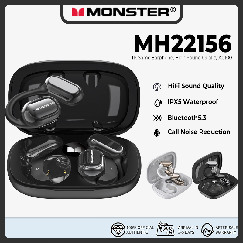 Monster AC100 TWS 5.3 หูฟังบลูทูธไร้สาย Ear Up OWS หูฟังบลูทูธไร้สาย ...