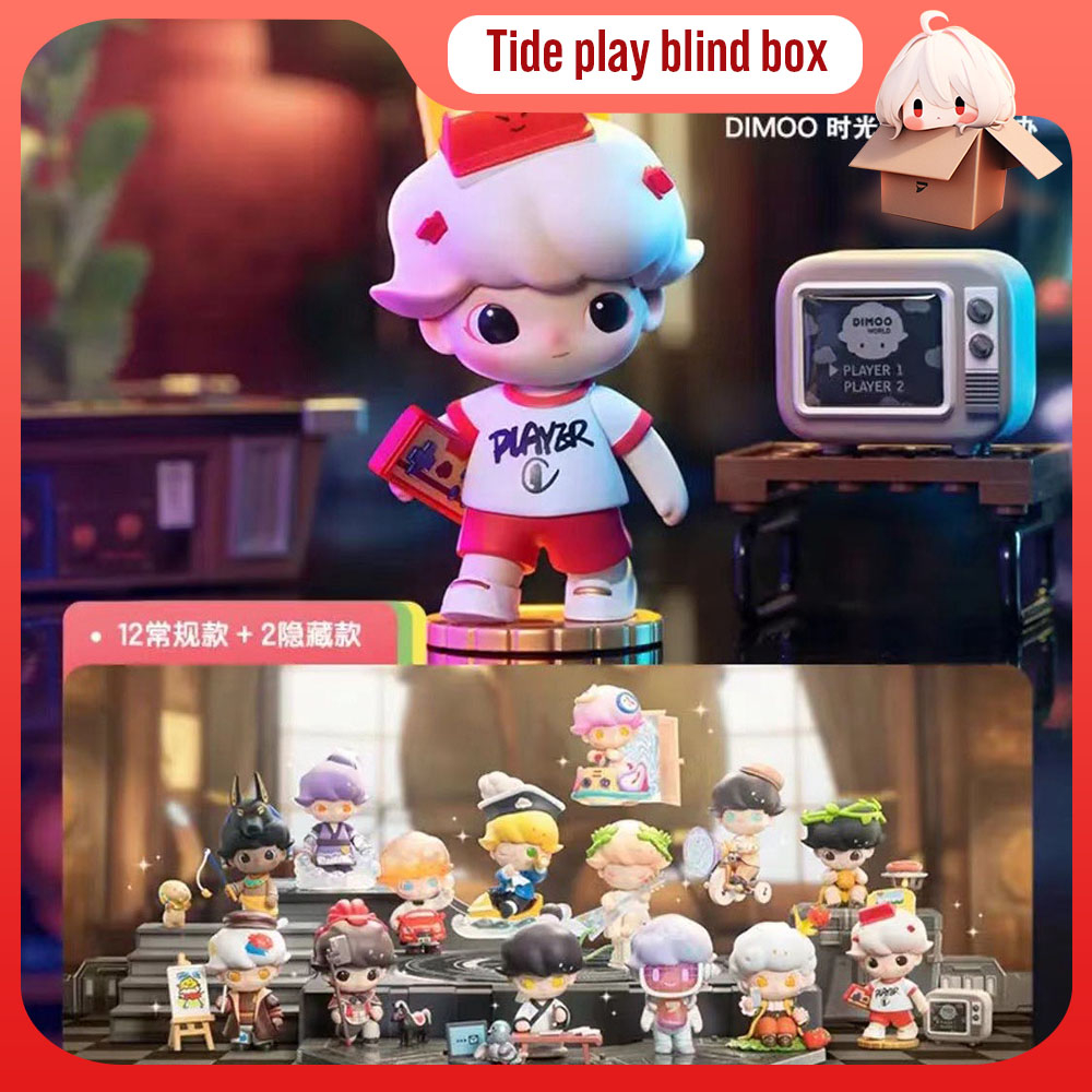 [ของแท้] Dimoo time series POP MART กราฟิกน่ารัก เวลาโรมมิ่ง กล่องสุ่ม ...