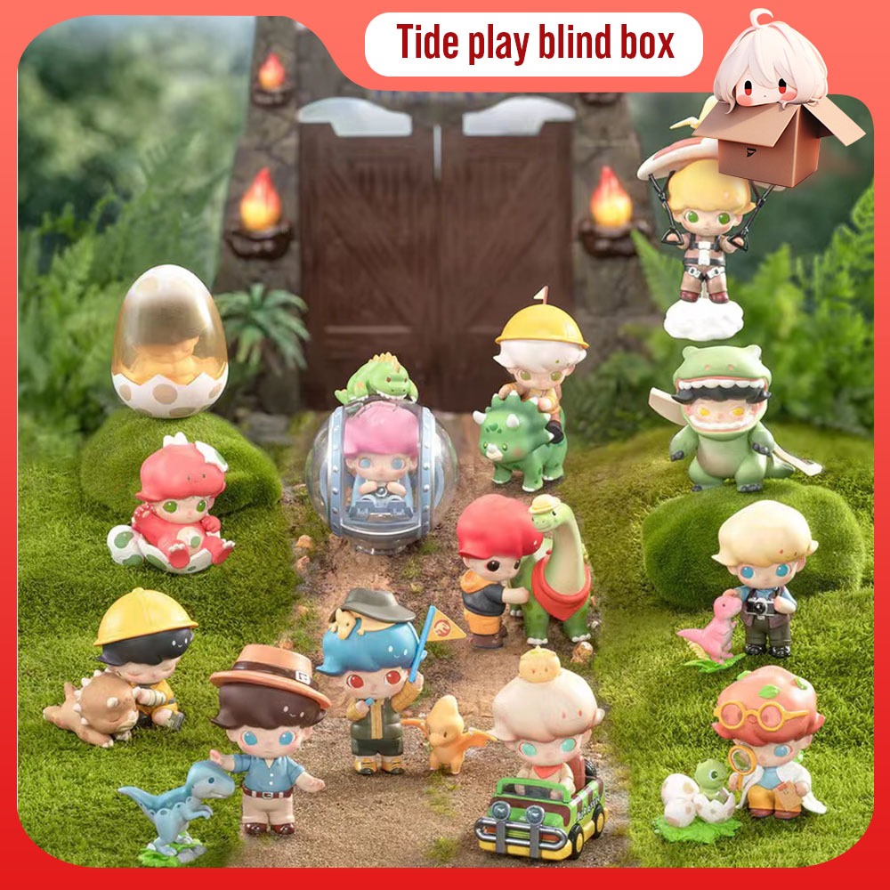Pop MART DIMOO Jurassic World Dinosaur Park blind box ตุ๊กตาเด็กผู้ชาย ...