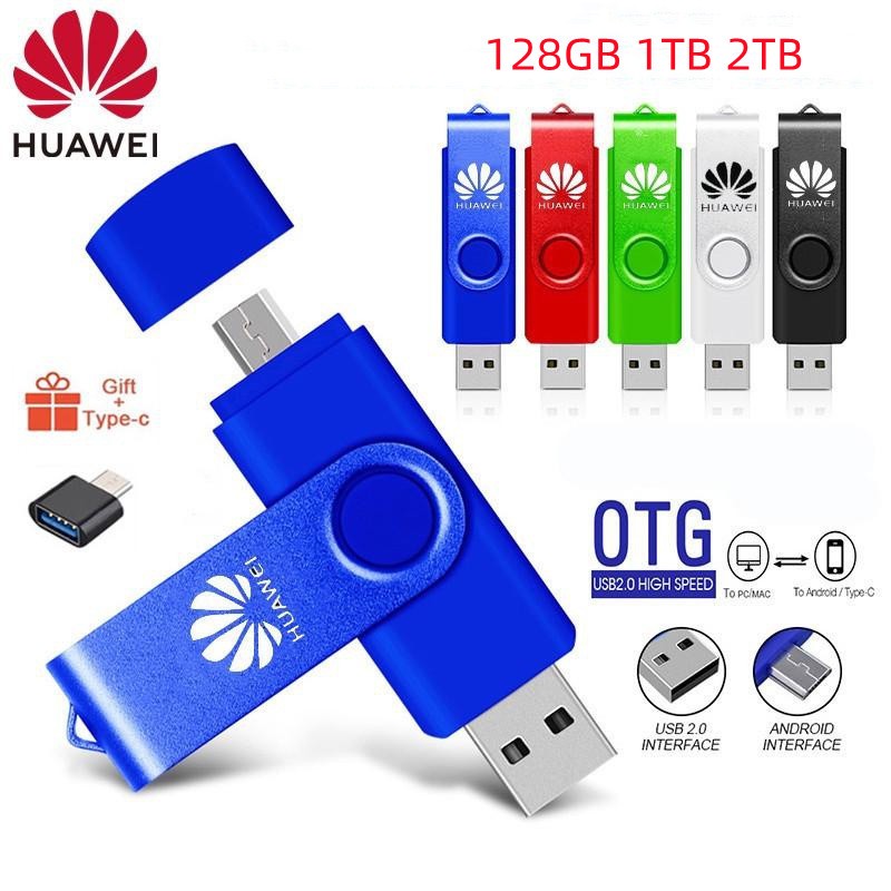 แฟลชไดรฟ์แฟชั่น HUAWEI OTG 128GB 1TB 2TB Micro/Type-C USB และตัวแปลง ...