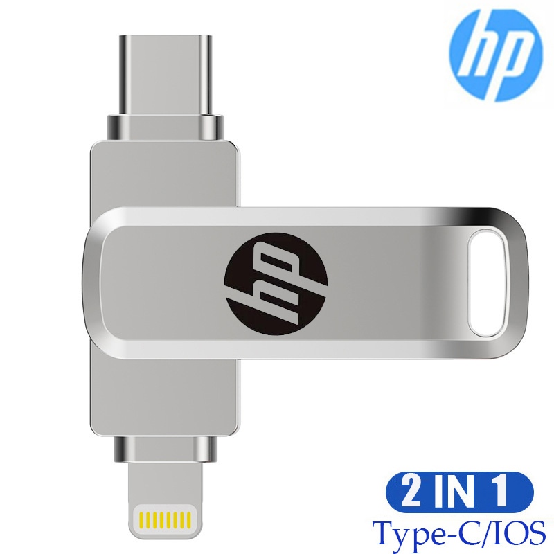 Hp 2TB 2 In 1 แฟลชไดรฟ์ USB 3.0 OTG ความเร็วสูง Type C สําหรับ iOS แท็บ ...