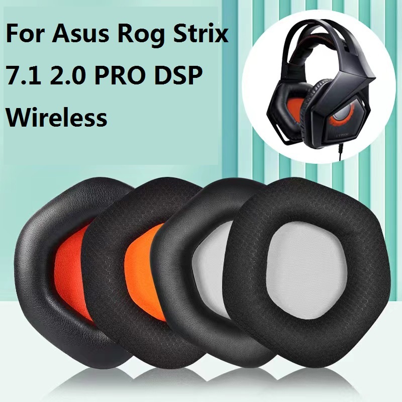 แผ่นครอบหูฟังไร้สาย แบบเปลี่ยน สําหรับ Asus Rog Strix 7.1 2.0 PRO DSP ...