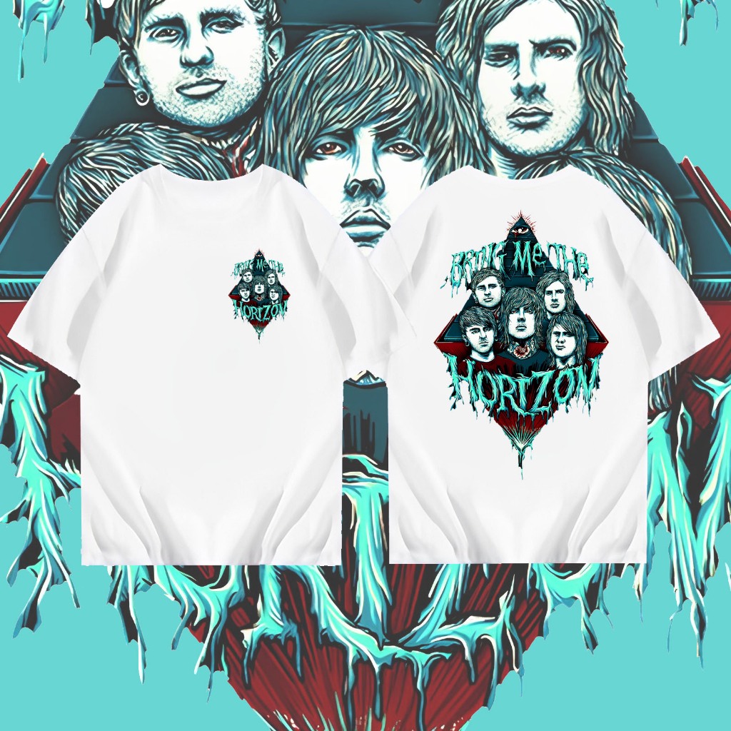 เสื้อยืด พิมพ์ลายวง Bmth Metal Bring Me the Horizon Band S-5XL | Shopee ...
