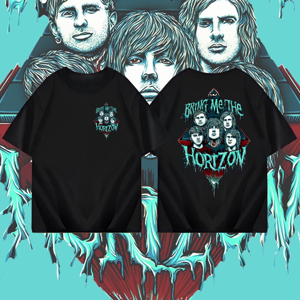 เสื้อยืด พิมพ์ลายวง Bmth Metal Bring Me the Horizon Band S-5XL | Shopee ...