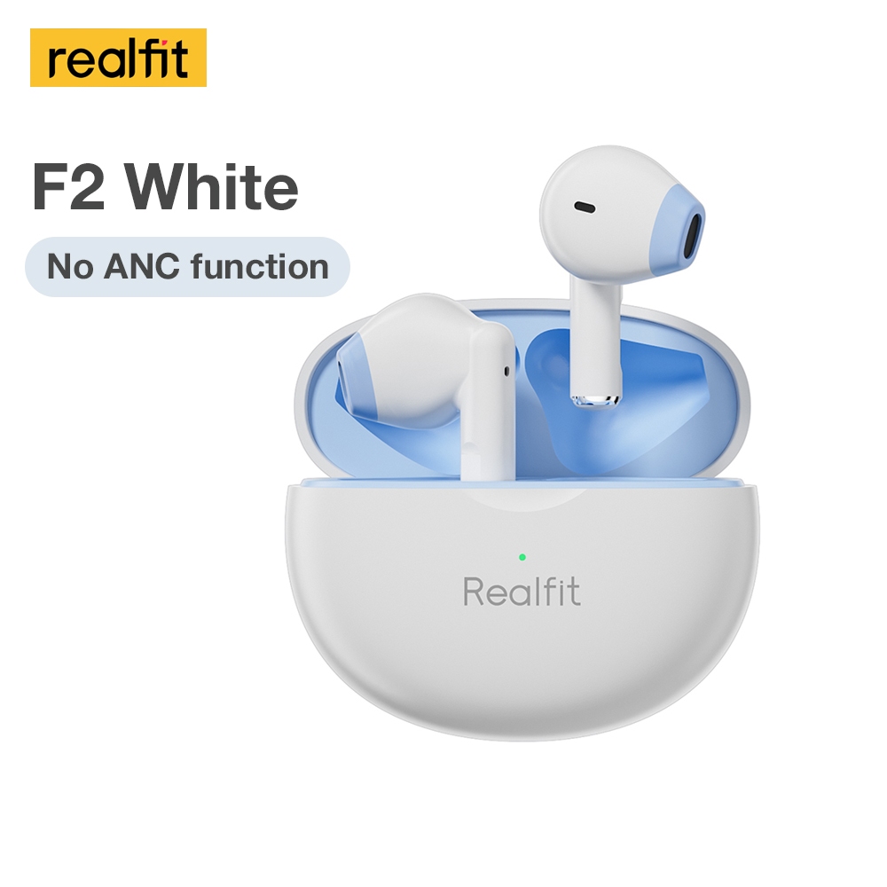 Realfit F2 Pro หูฟังบลูทูธไร้สาย -35dB ตัดเสียงรบกวน พร้อมตัวลดเสียงรบ ...