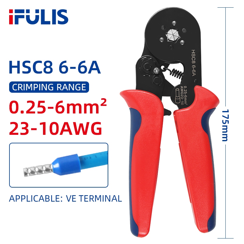 คีมย้ําหางปลา HSC8 16-4S/16-6S 16 มม.2 HSC8 6-4 10 มม.2 6-6 6 มม.2 ขนาดเล็ก สําหรับใช้ในครัว ...