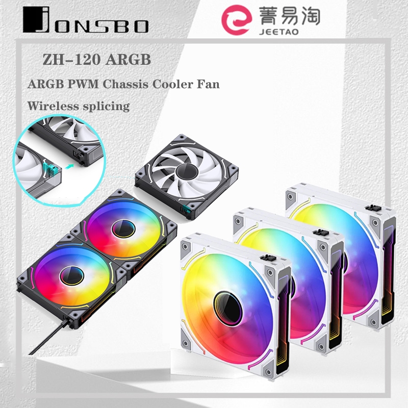 Jonsbo ZH-120 ARGB 3 IN 1 พัดลมระบายความร้อน RGB 120 มม. สําหรับเคสพีซี ...