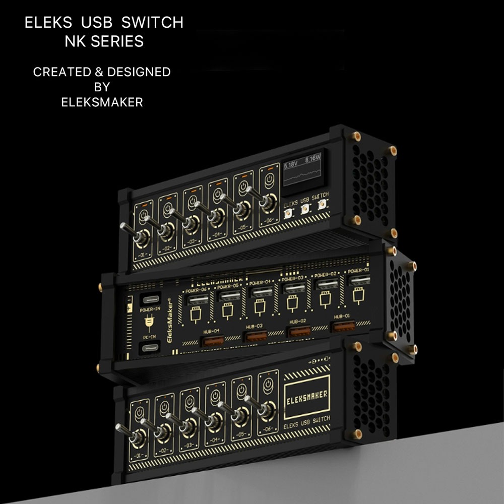 -LW- Em EleksMaker ปุ่มกดสวิตช์ควบคุม แบบเสียบ USB สไตล์เรโทร สําหรับตก ...