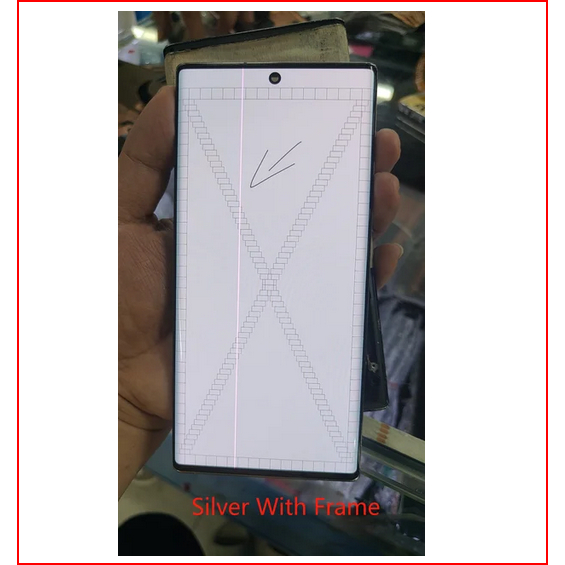 ของแท้ หน้าจอสัมผัส LCD ลายจุด สีดํา สําหรับ Samsung Galaxy Note 10 ...