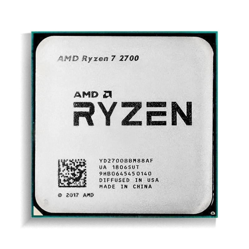 Amd Ryzen 7 2700 R7 2700 3.2 GHz แปด-Core Sixteen-Thread 16M 65W CPU ...