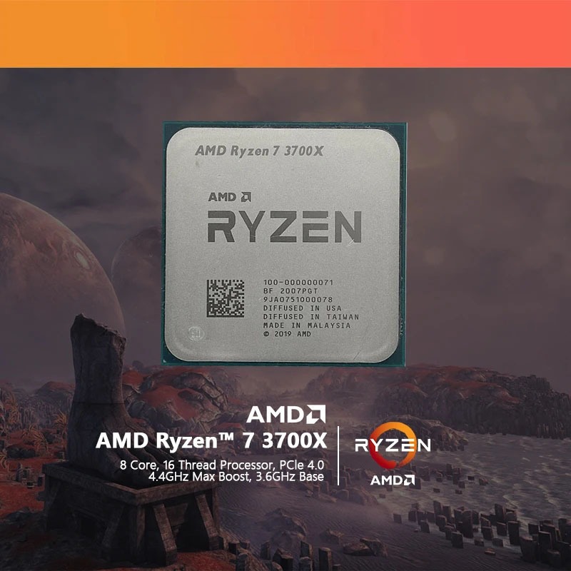 ใช้ AMD Ryzen 7 3700X R7 3700X 3.6GHz แปด-Core Sixteen-Thread CPU ...
