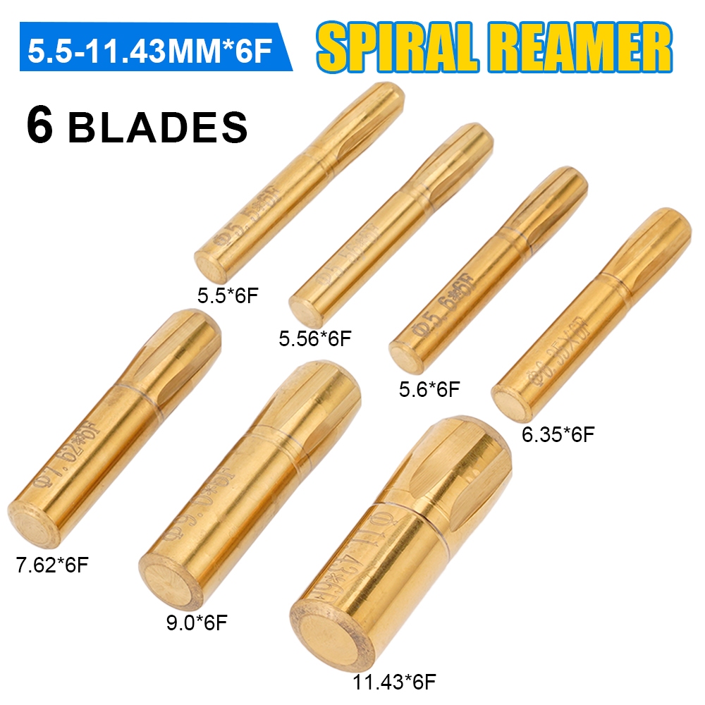6 ขลุ่ย Spiral Reamer 5.5 มม.5.6 มม.6.35 มม.11.43 มม. Helical เครื่อง ...