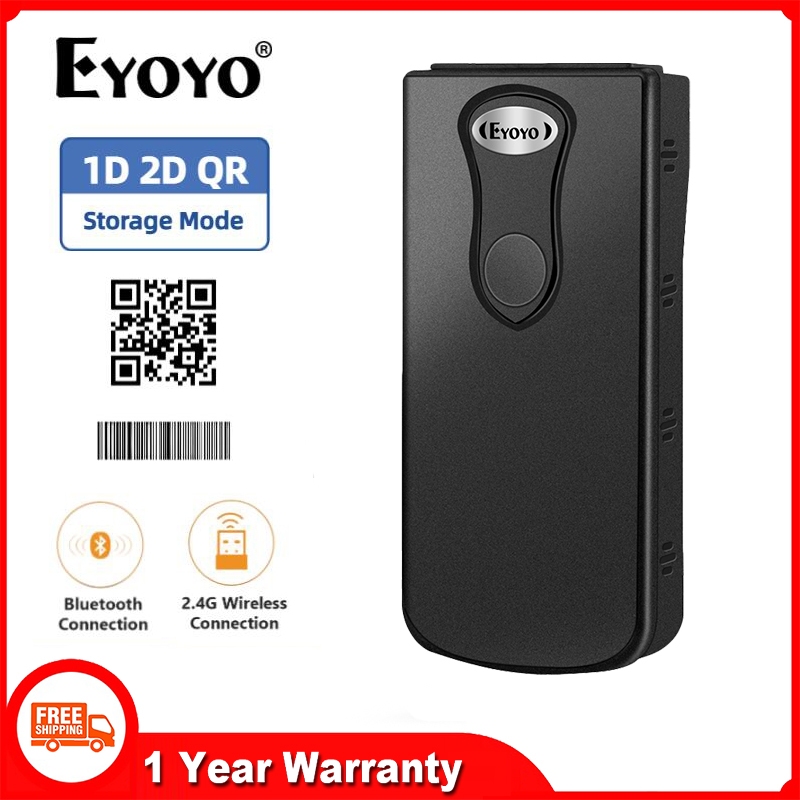 [🔥Super cost-effective🔥]【🔥Limited Time Offer🔥】Eyoyo 1D 2D Barcode Scanner QR 2D Bluetooth ...