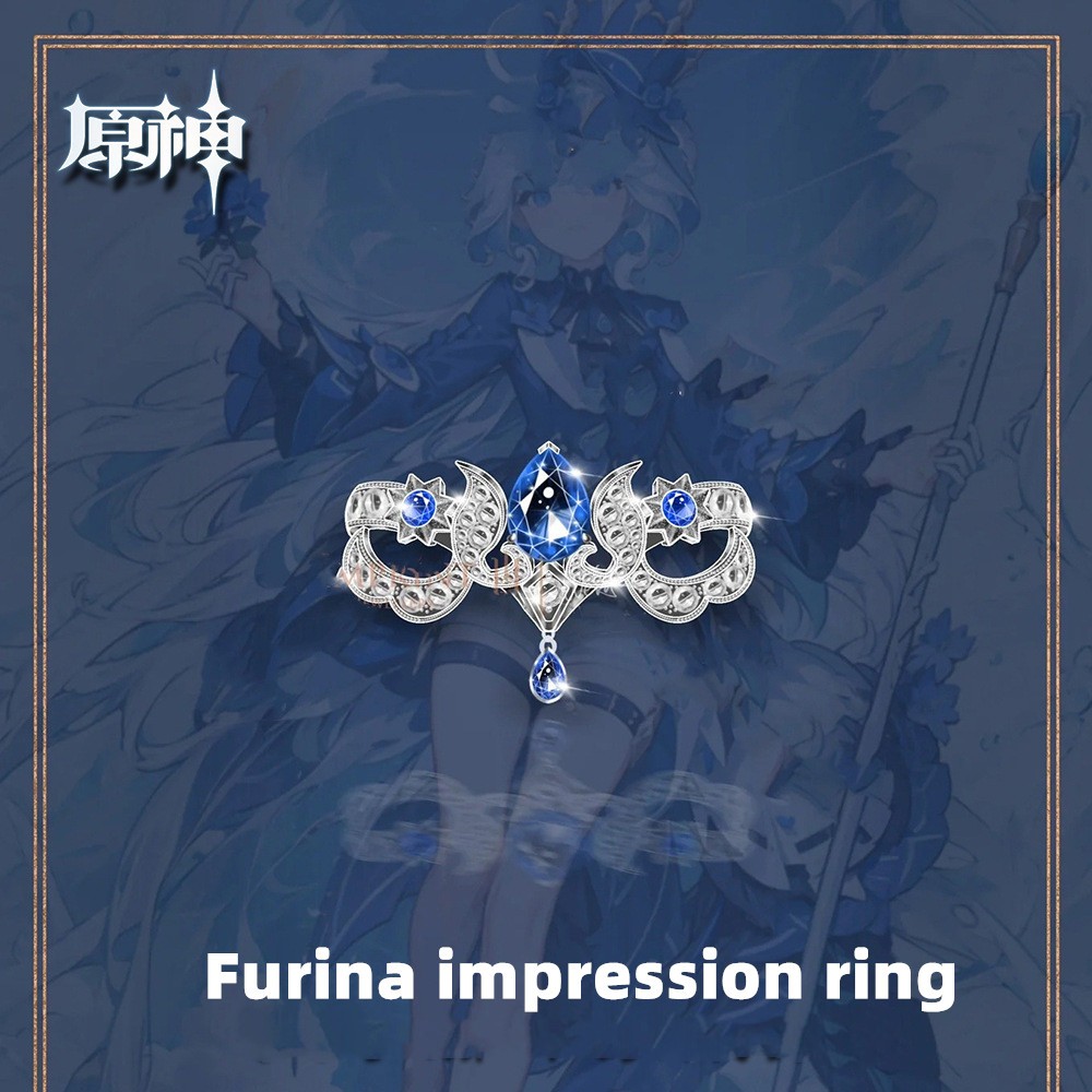 แหวนคอสเพลย์อนิเมะ Genshin Impact Furina Impression Game Merch พร็อพ ...