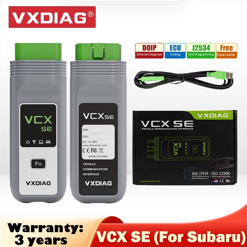 Vxdiag VCX SE เครื่องสแกนเนอร์วินิจฉัยรถยนต์ สําหรับ Subaru OBD2 V2022 ...