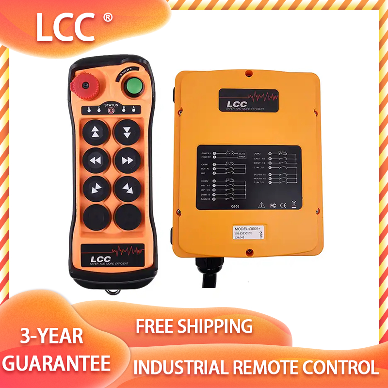 Lcc Q606 Industrial Crane รีโมทคอนโทรลความเร็วคู่ 220V - 24V สําหรับยก ...