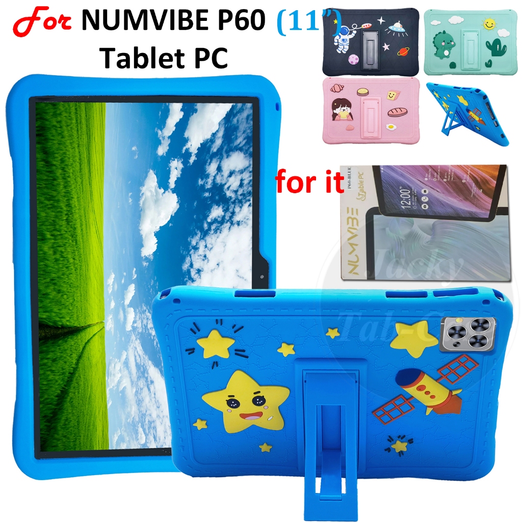 เคสแท็บเล็ต ซิลิโคนนิ่ม กันกระแทก ลายการ์ตูนน่ารัก 3D พร้อมขาตั้ง ...