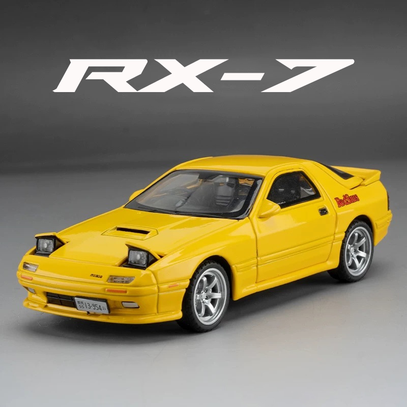 RUM1:32 Scale Mazda RX7 รถรุ่น Light & Sound Effect รถDiecastของเล่น ...