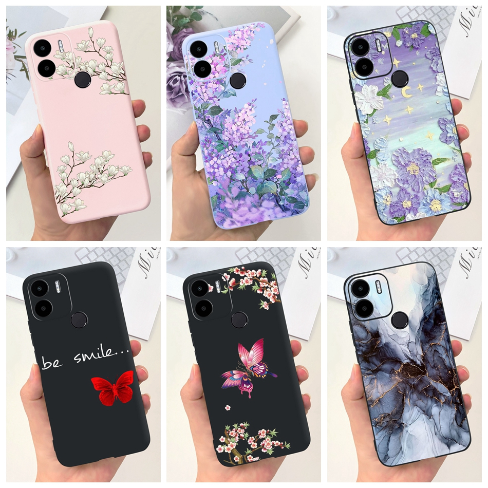 เคสโทรศัพท์ซิลิโคน TPU แบบนิ่ม ลายดอกไม้ ผีเสื้อ สําหรับ Xiaomi Redmi A1+ A2+ 2023 Redmi A1Plus ...