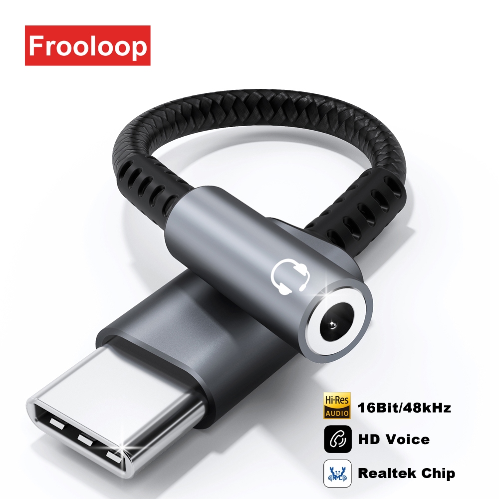 อะแดปเตอร์แจ็คหูฟัง USB C เป็น 3.5 มม. L54 HiFi DAC Realtek Chip 16 Bit ...