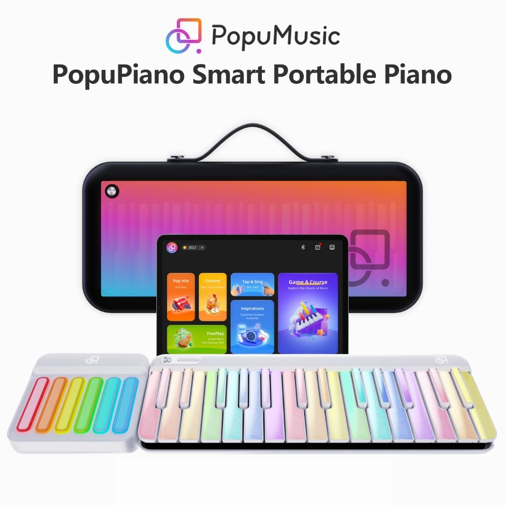 【PopuMusic】PopuPiano Smart Portable Piano MIDI Controller | Shopee Thailand