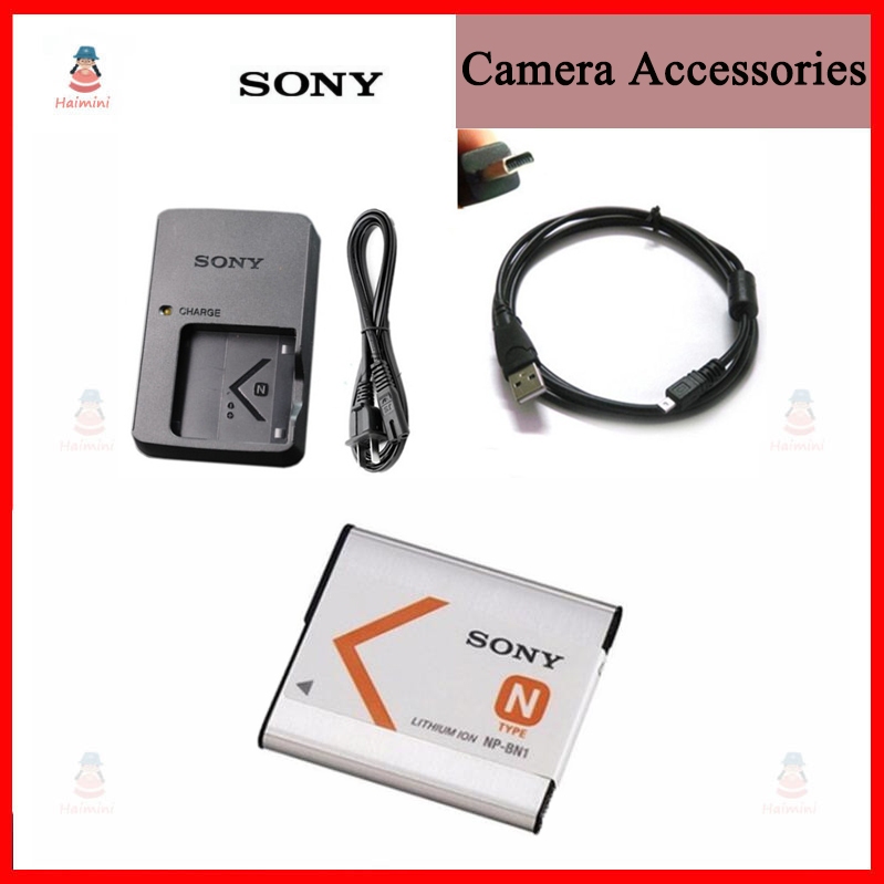 Sony DSC-W310 W520 W630 W690 W710 กล้อง NP-BN1 แบตเตอรี่ + เครื่องชาร์จ ...