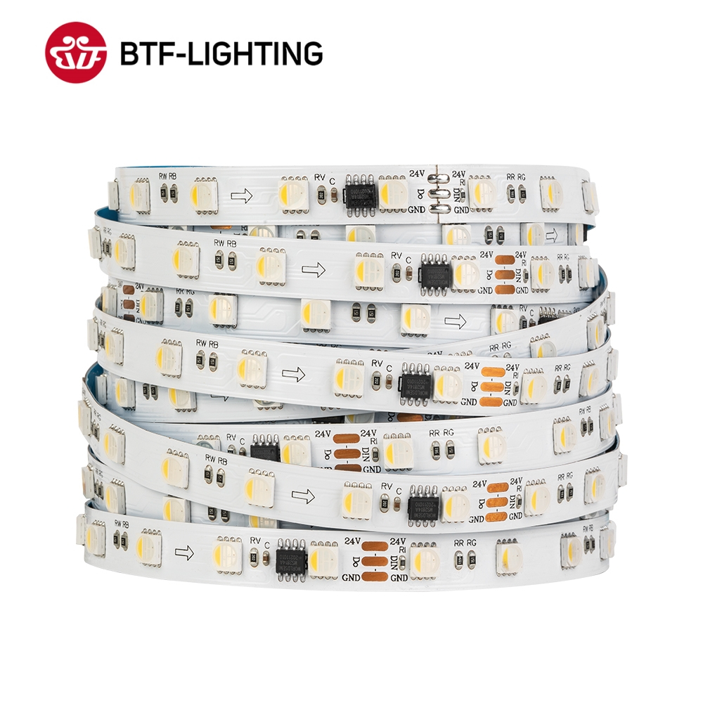 Btf-lighting 12 V/24 V 60 LEDs/m WS2814 RGBW 4-in-1 LED พิกเซล Strip ...