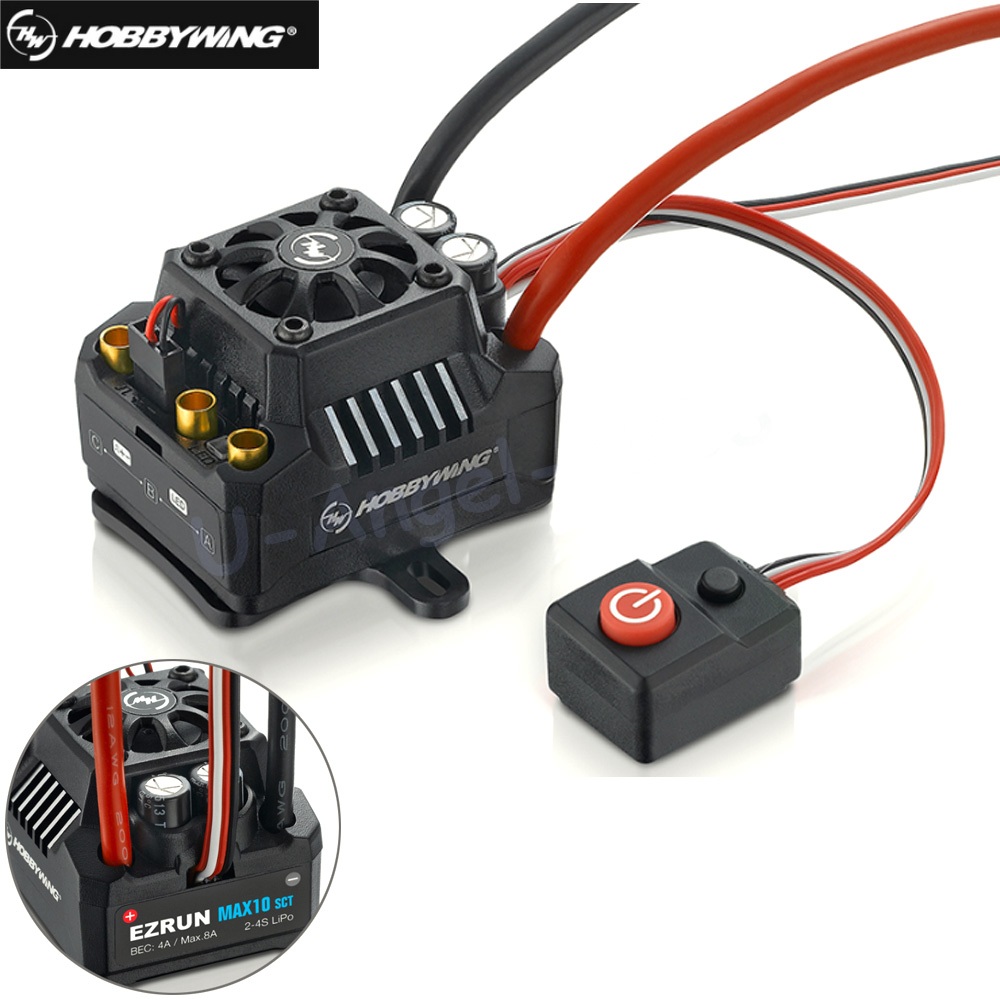 Hobbywing EZRUN MAX10 120A ESC รถบรรทุกบังคับ กันน้ํา ไร้แปรงถ่าน ESC 1 ...