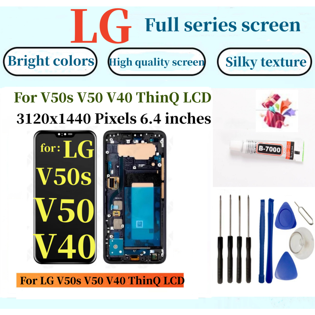 Lg LCD Screen Assembly ยี่ห้อใหม่เหมาะสําหรับ V50S V50 V40 จอแสดงผล ...