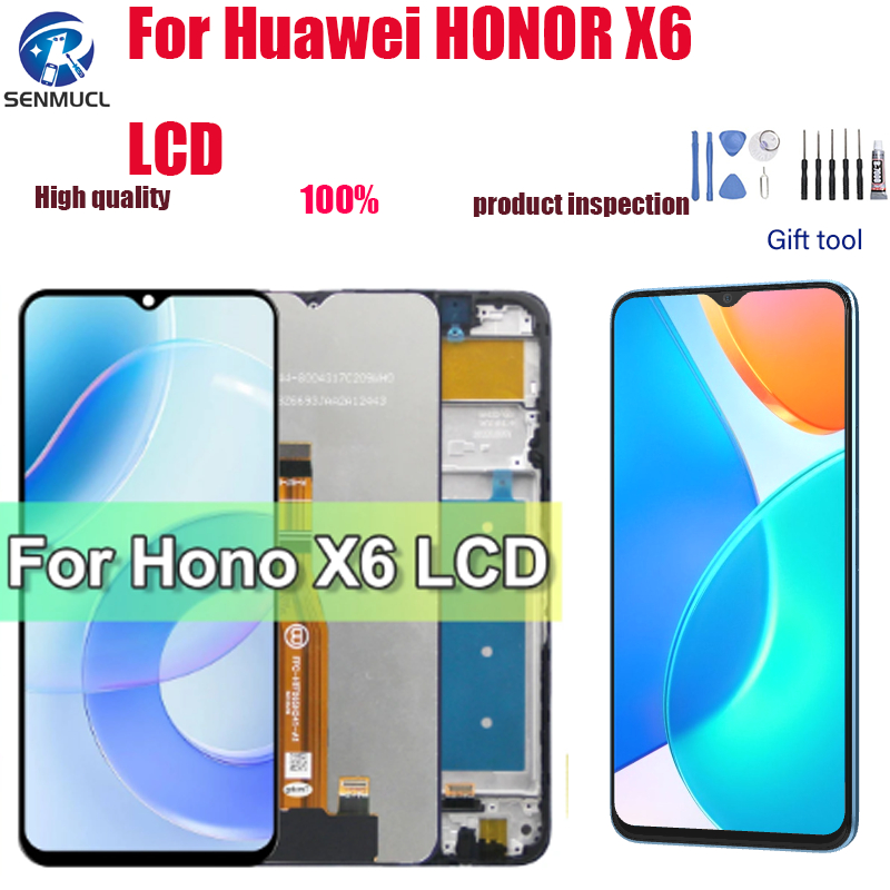 อะไหล่หน้าจอสัมผัสดิจิทัล LCD แบบเปลี่ยน สําหรับ huawei Honor X6 2022 ...