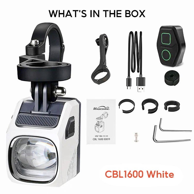 Magicshine CBL1600 ไฟหน้าจักรยาน LED 1600 ลูเมน แบบแขวน รีโมตคอนโทรลไร้สาย แสงสูงต่ํา สีดํา สี ...