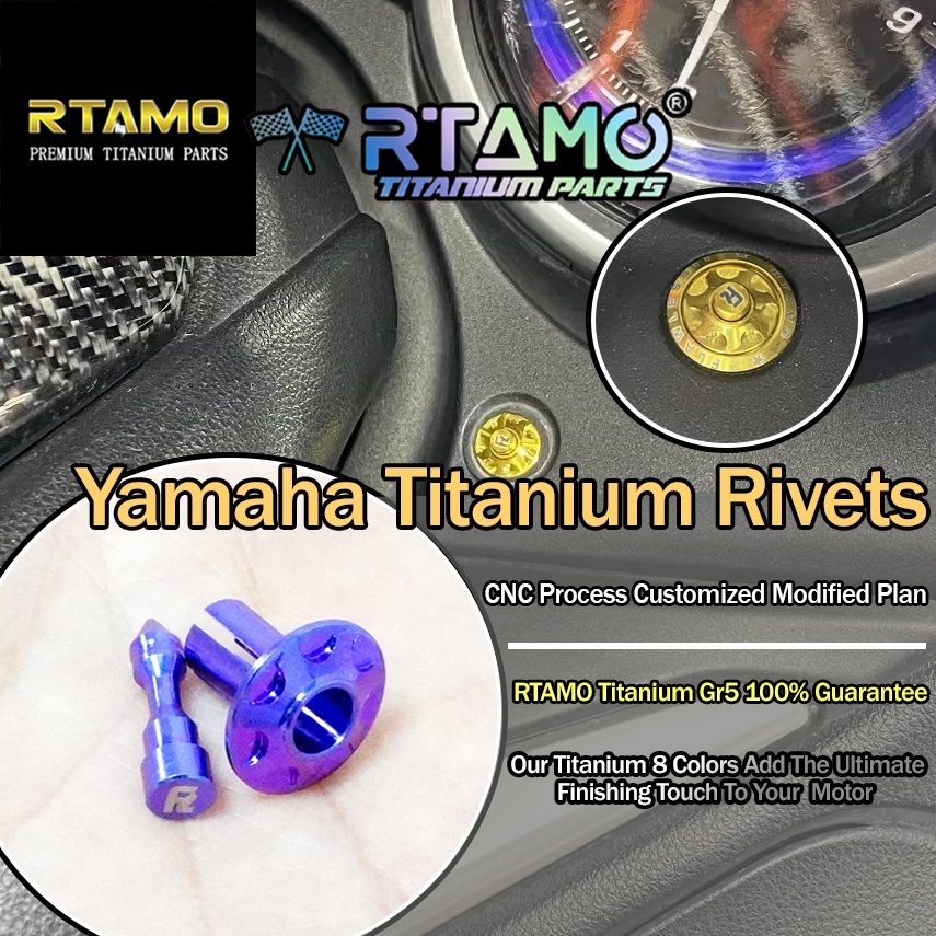 RTAMO Titanium Gr5 Rivets Xmax300 Tmax Near The Gauge Self-Locking Bolt ...