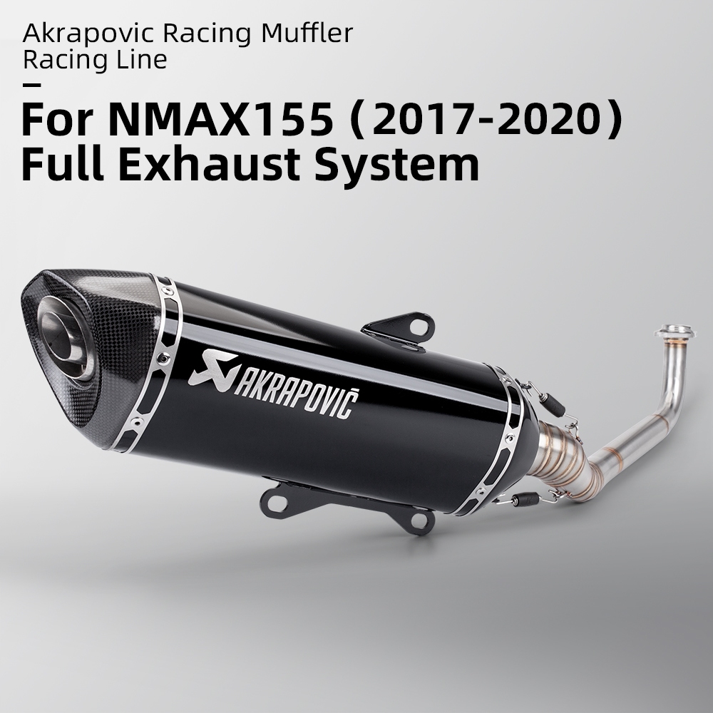 ท่อไอเสีย nmax nmax155 รุ่น pr Akrapovic 18 นิ้ว สแตนเลสเซรามิคดำ พอร์ท ...