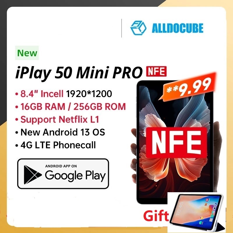 Alldocube iPlay50 Mini PRO แท็บเล็ต Netflix L1 8.4 นิ้ว Android13 Helio G99 8GB RAM 256GB ROM ...