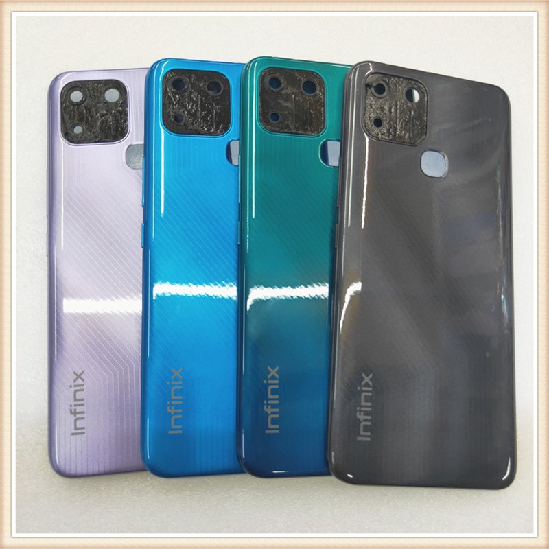 ฝาครอบแบตเตอรี่สําหรับ Infinix Smart 6 X6511 ฝาหลังเคสแบตเตอรี่ด้านหลัง ...