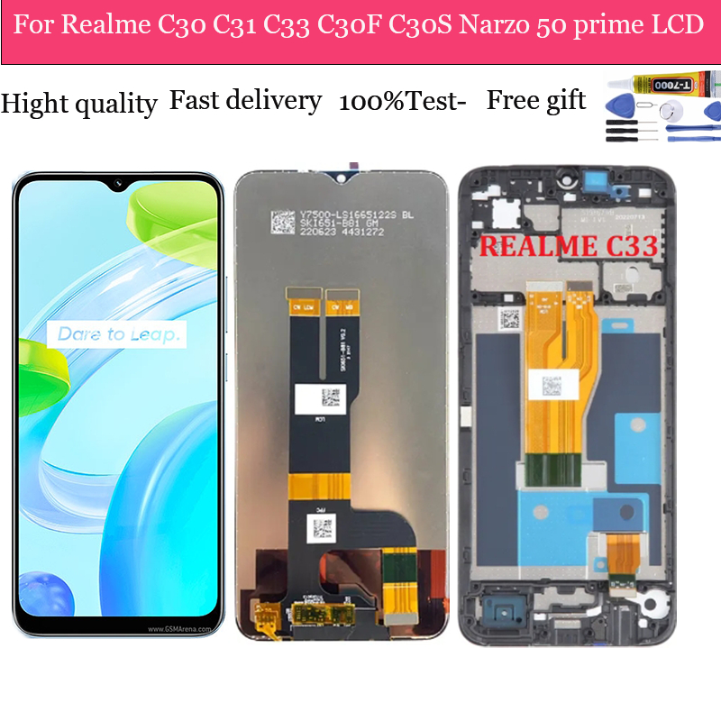 Allparts หน้าจอแสดงผล LCD ดิจิทัล แบบเปลี่ยน สําหรับ Oppo Realme C30 ...