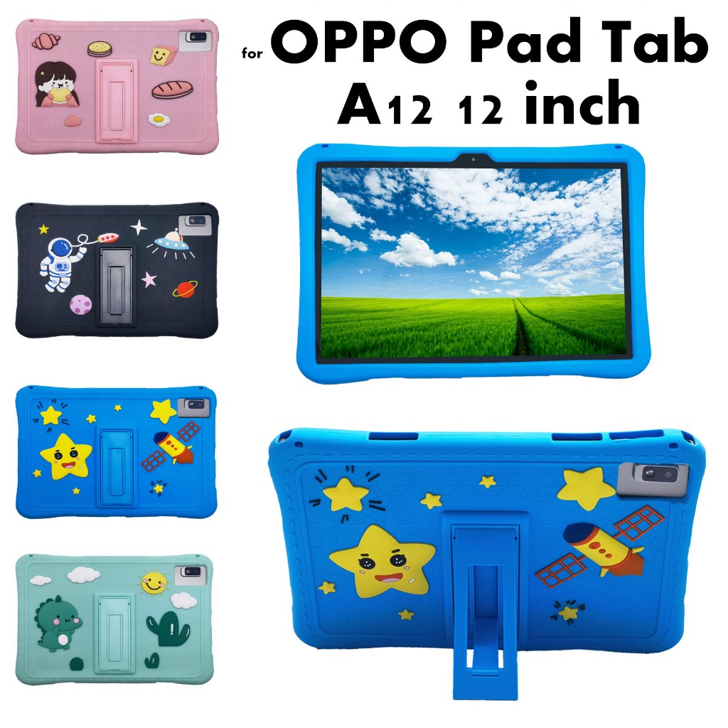 for OPPO Pad Tab A12 12 inch Tablet Case Cartoon Shockproof Soft ...