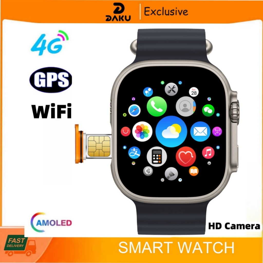 ของแท้ HK Ultra One 4G สมาร์ทวอทช์ GPS Wifi 4G 32G ROM ดาวน์โหลดแอป Android | Shopee Thailand