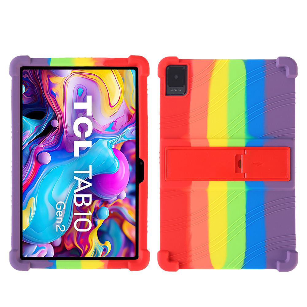 เคสแท็บเล็ต ซิลิโคนนิ่ม หนามาก พร้อมขาตั้ง สําหรับ TCL Tab 10 Gen 2 ...