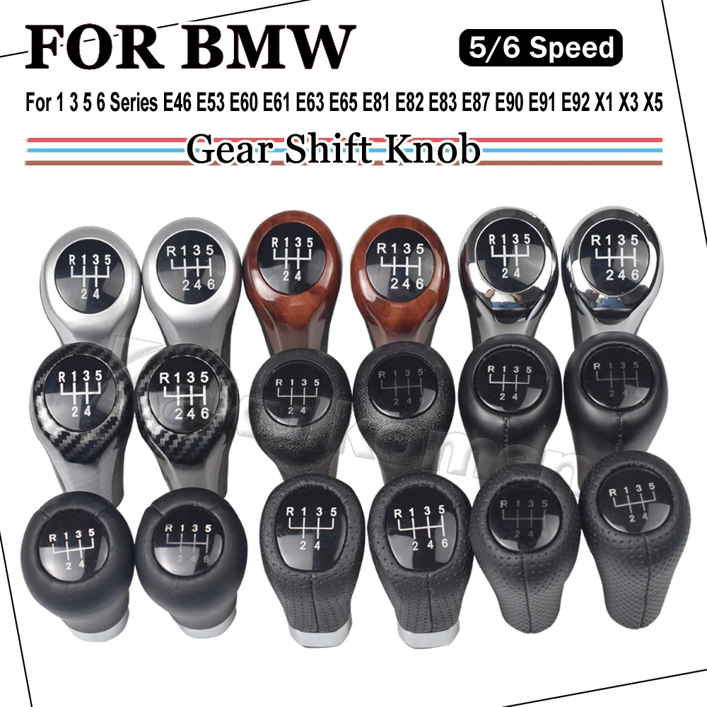 คันเกียร์หนังแท้ ความเร็ว 5 6 ระดับ สําหรับ BMW 1 3 5 6 Series E30 E32 E34 E36 E38 E39 E46 E53 ...