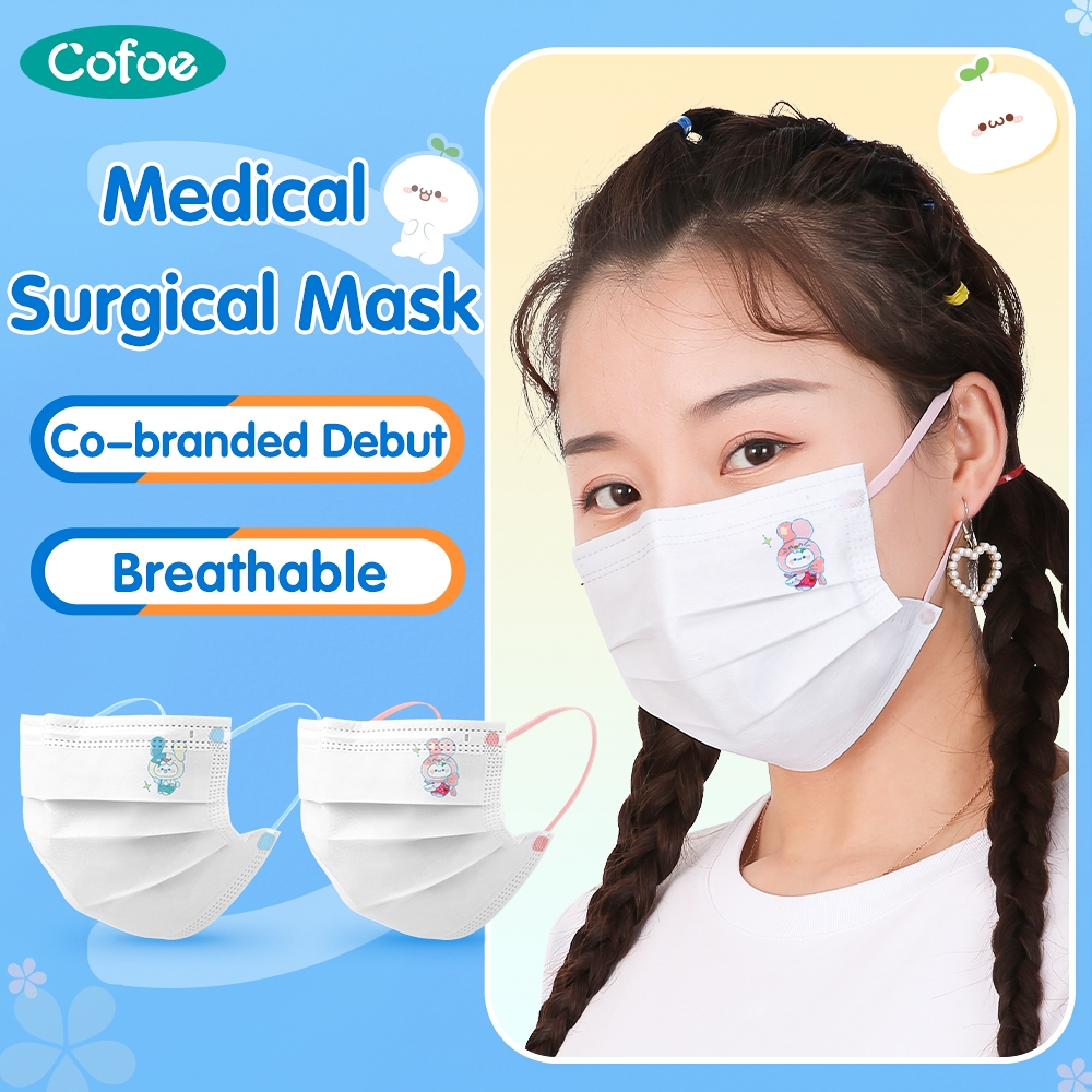 Cofoe หน้ากากอนามัยทางการแพทย์ 3 ชั้น 30 ชิ้น ต่อกล่อง | Shopee Thailand