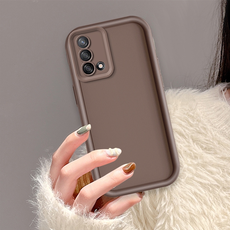 เคส OPPO A95 4G เคสซิลิโคนนิ่ม กันกล้อง สีพาสเทล TPU หนา | Shopee Thailand