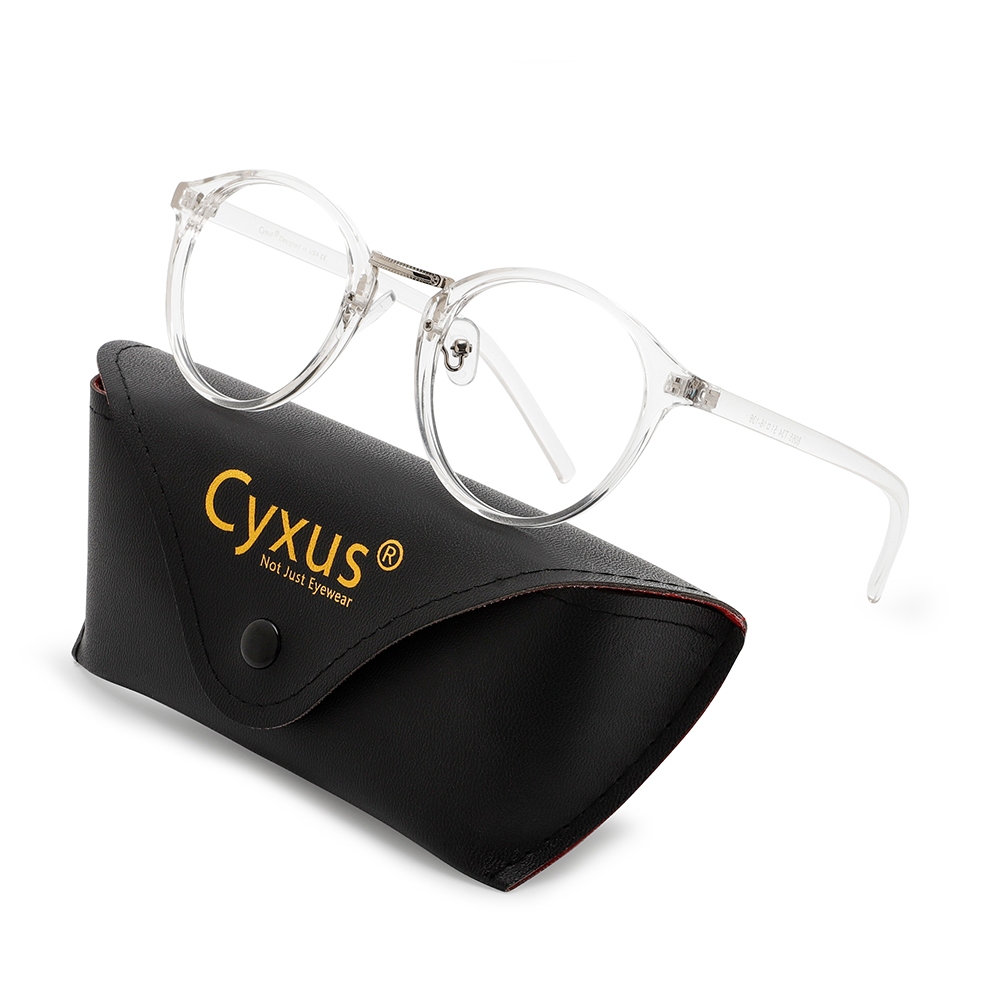 Cyxus แว่นตาป้องกันแสงสีฟ้า ลดความเมื่อยล้าของดวงตา สะพานโลหะ สําหรับ ...