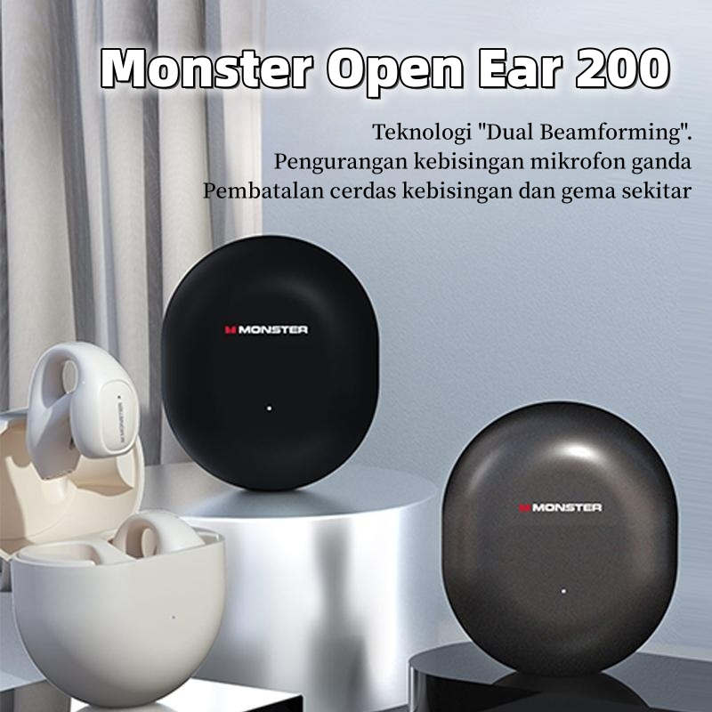Monster Open Ear 200 หูฟังบลูทูธ 5.3 ลดเสียงรบกวนอัจฉริยะและกันเหงื่อ ...