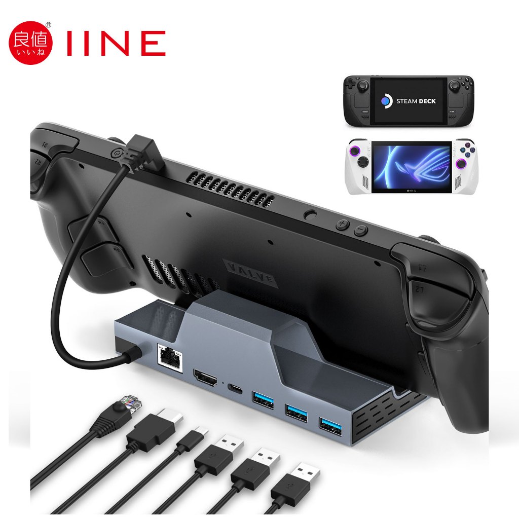 Iine ROG แท่นชาร์จวิดีโอ อลูมิเนียม อเนกประสงค์ สําหรับ ROG Ally SteamDeck Nintendo Switch OLED ...