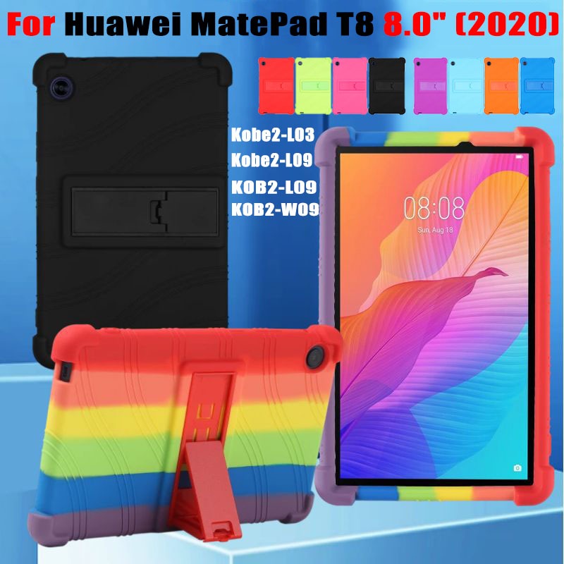 สําหรับ Huawei MatePad T8 8.0 " (2020) แฟชั่นสีซิลิโคนอ่อนนุ่มป้องกัน ...