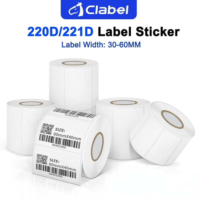 Clabel ฉลากความร้อน 40x30 มม. แกนกลาง 40 มม. สำหรับเครื่องตั้งโต๊ะ ป้าย ...