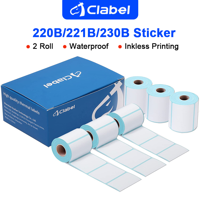 กระดาษฉลาก CLABEL 220B/221B/230B/320B กระดาษความร้อน สติกเกอร์ครัว เครื่องพิมพ์ฉลาก ไม่ต้องใช้ ...
