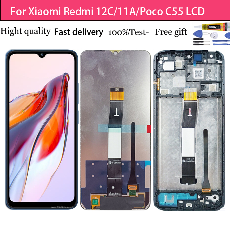 อะไหล่หน้าจอสัมผัสดิจิทัล LCD แบบเปลี่ยน สําหรับ Xiaomi Redmi 12C Redmi 11A Poco C55 | Shopee ...