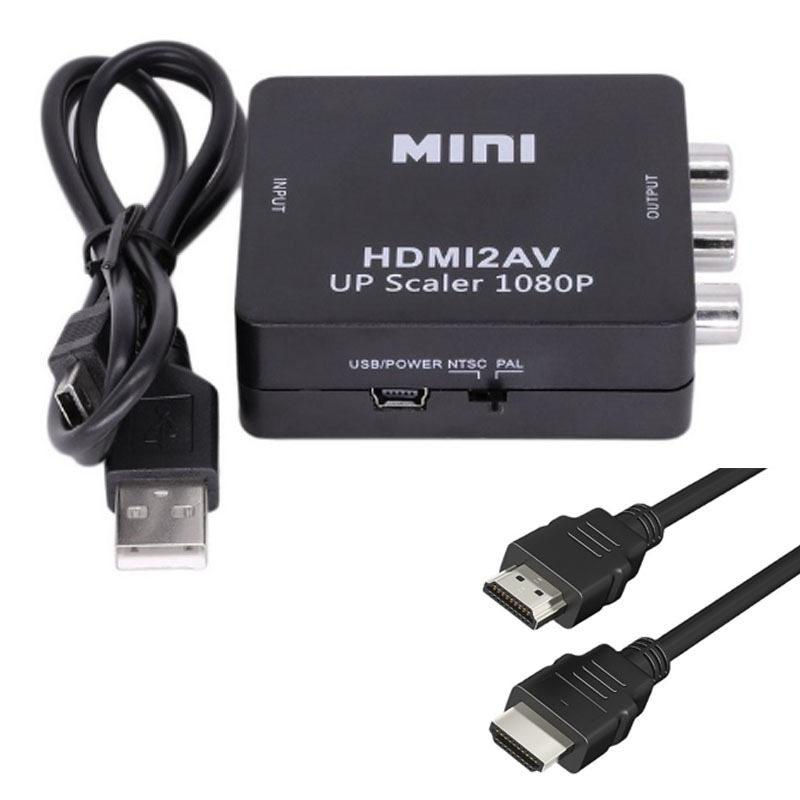 Hdmi to av Old TV Converter Set Top Box/คอมพิวเตอร์/PS3/PS4 to Old TV ...